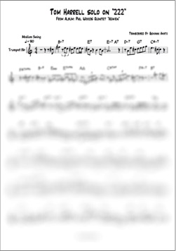 TOM HARRELL - JAZZ TRUMPET SOLOS